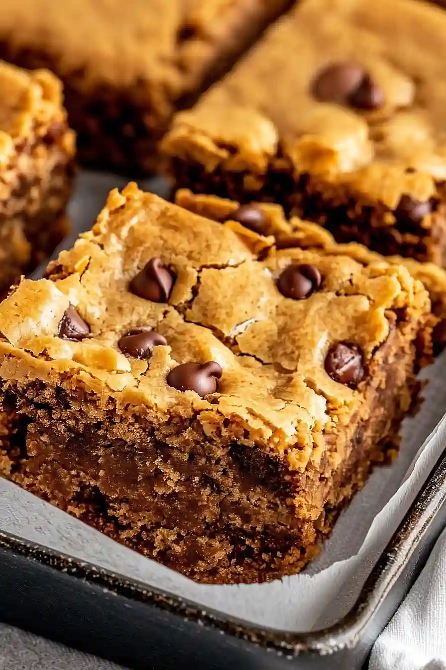 Soft Chocolate Chip Blondies Recipe