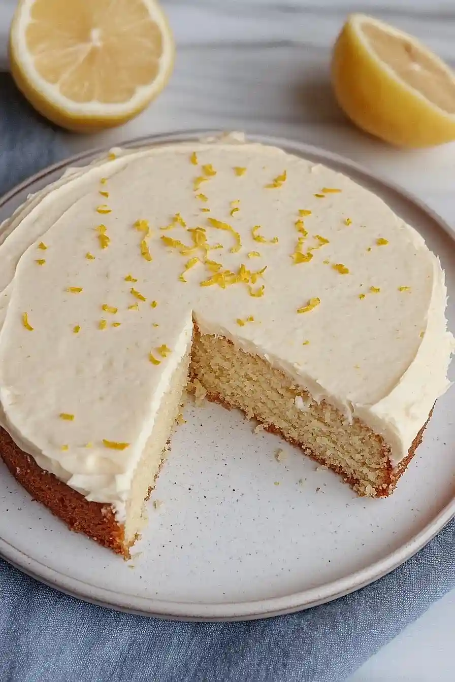 Perfect Single Layer Lemon Cake