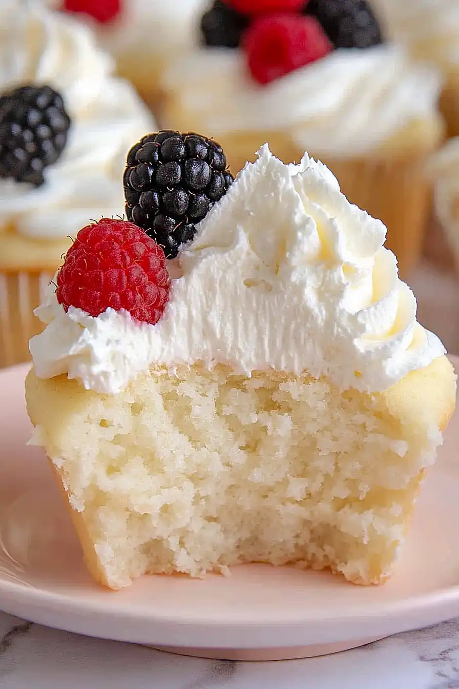 Easy Angel Food Cupcakes - Alrightwithme