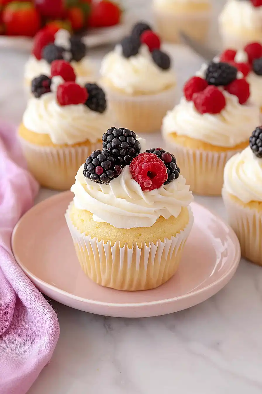 Easy Angel Food Cupcakes - Alrightwithme