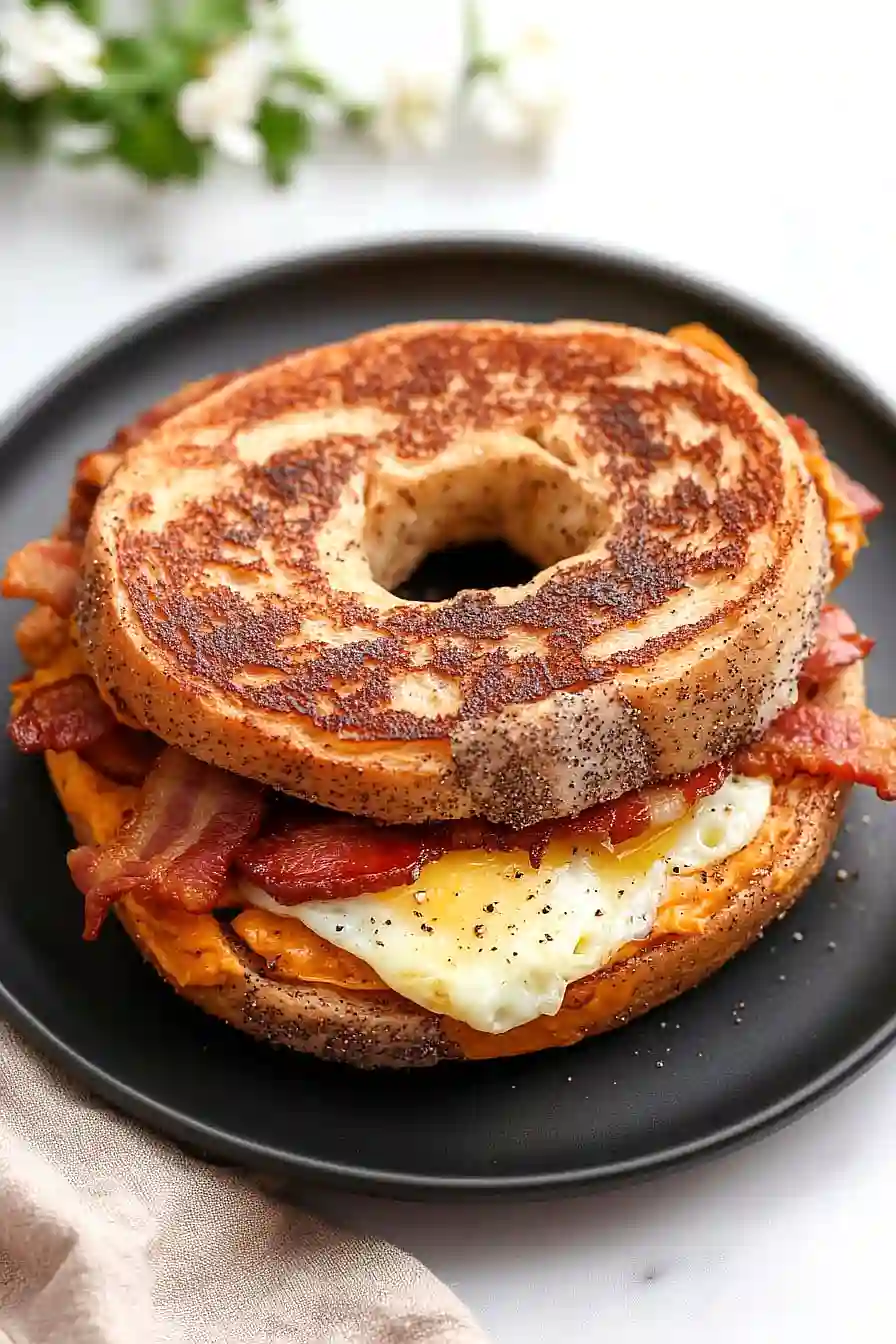 Tasty Pumpkin French Toast Bagel