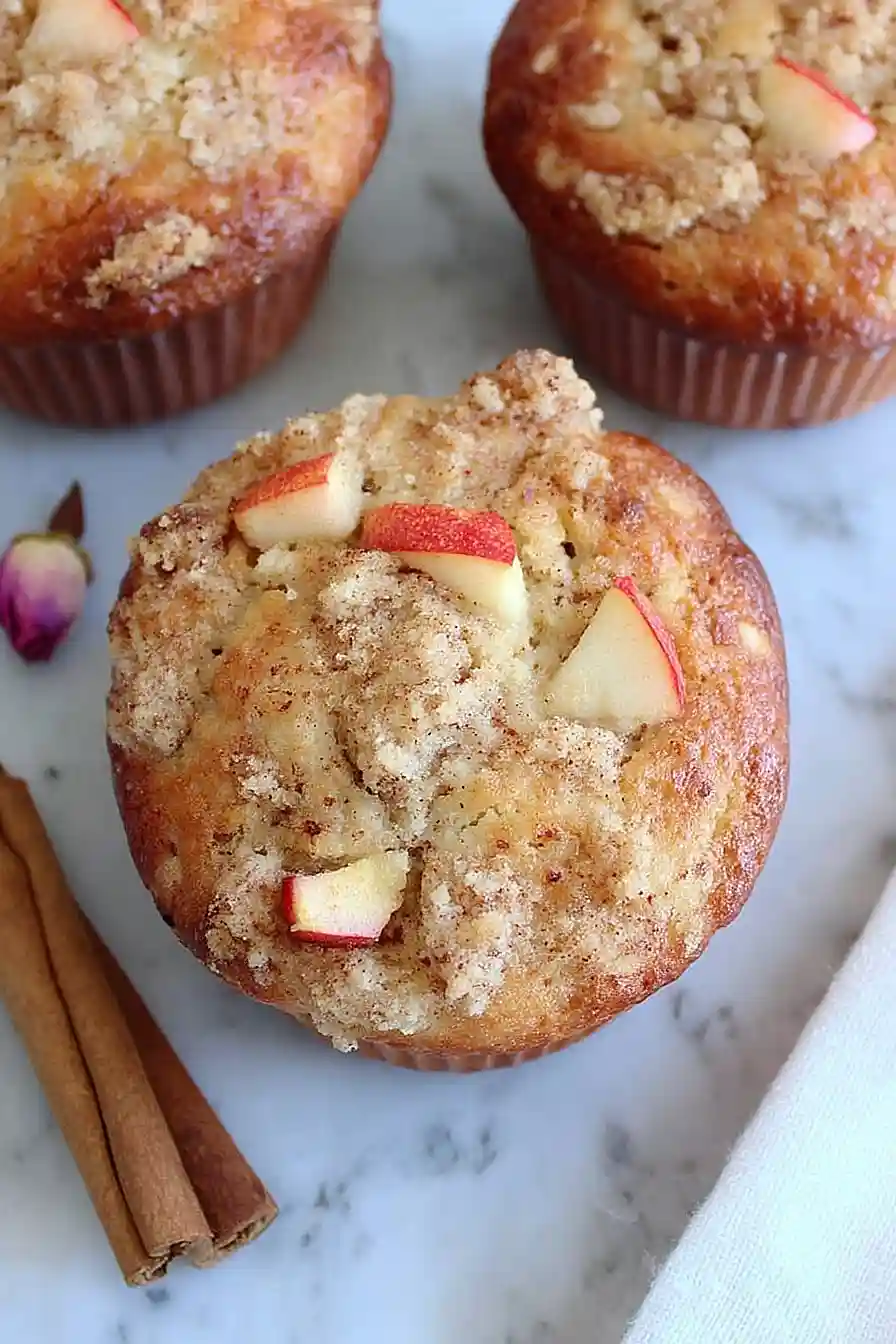 Homemade Apple Muffins with Crumb Topping - Alrightwithme