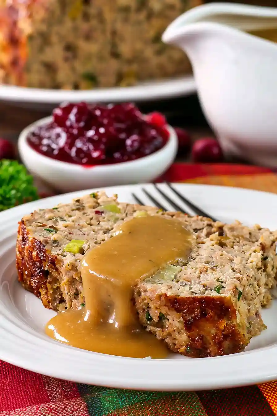 Irresistible Turkey Stuffing Meatloaf - Alrightwithme