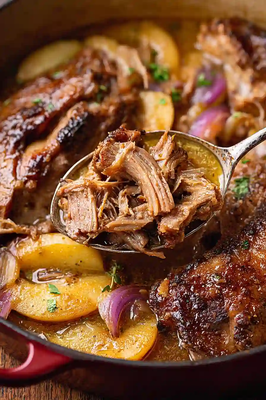 Tasty Apple Cider Braised Pork Shoulder - Alrightwithme