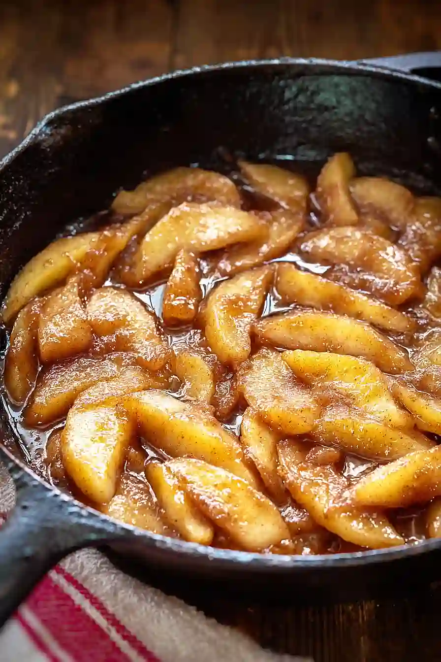Homemade Southern Fried Apples - Alrightwithme