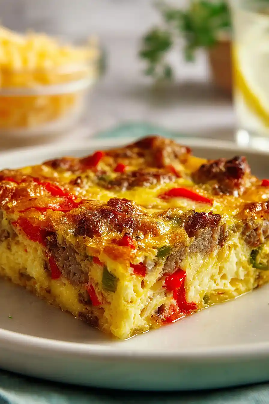 Best Crustless Sausage and Pepper Quiche