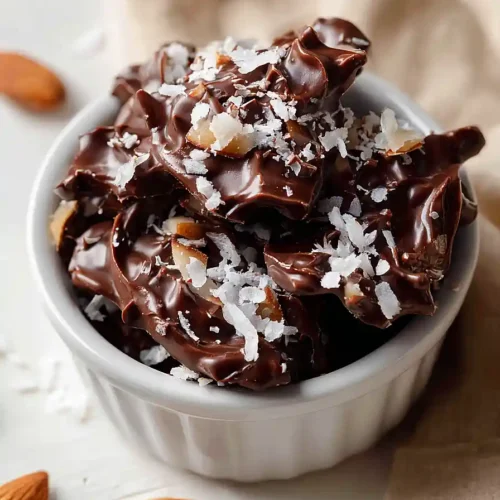 Crunchy Dark Chocolate Coconut Almond Clusters - Alrightwithme