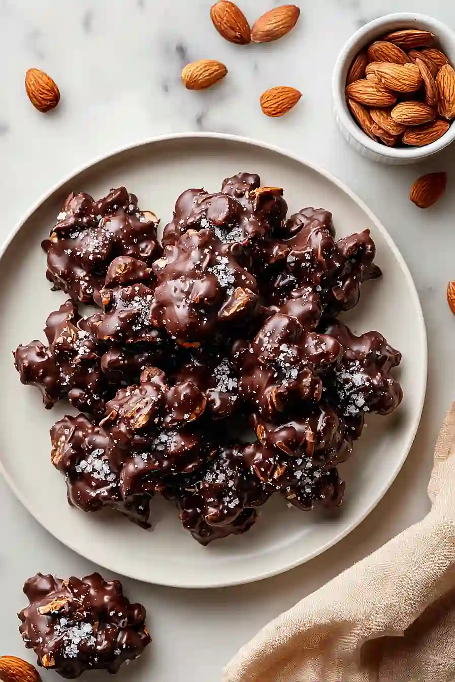 Best Sea Salt Dark Chocolate Almond Clusters - Alrightwithme
