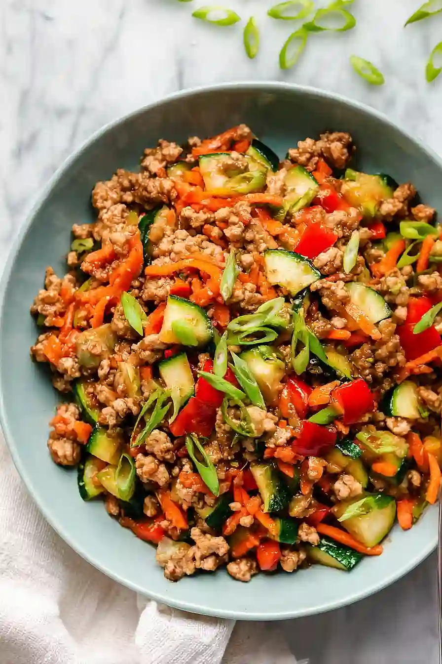 Simple Ground Turkey and Veggie Stir Fry - Alrightwithme