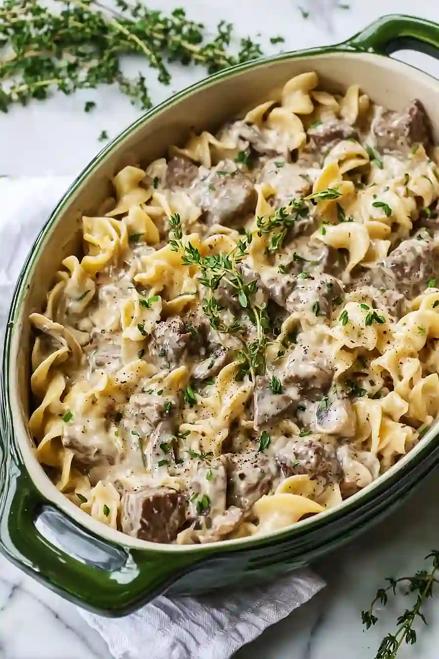 Satisfying Beef Stroganoff Casserole - Alrightwithme