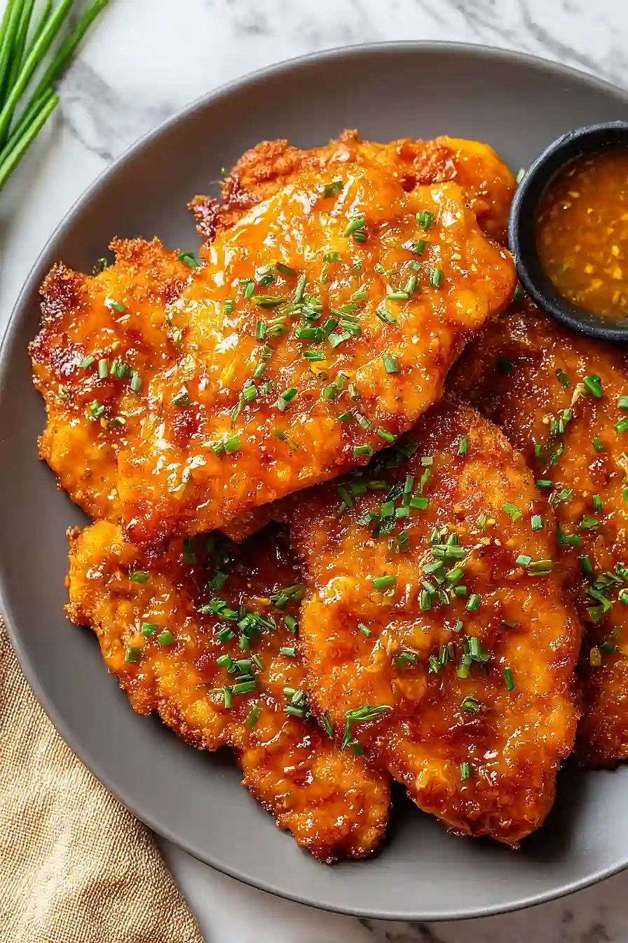 Easy Double Crunch Honey Garlic Chicken Breasts - Alrightwithme