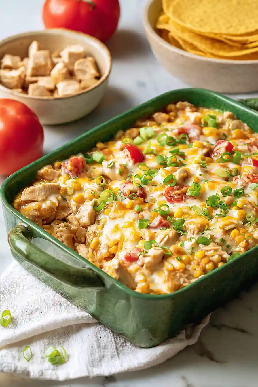 Delicious Slow Cooker White Chicken Chili Casserole - Alrightwithme