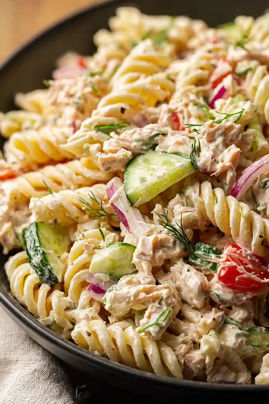 Quick Tuna Pasta Salad Recipe - Alrightwithme