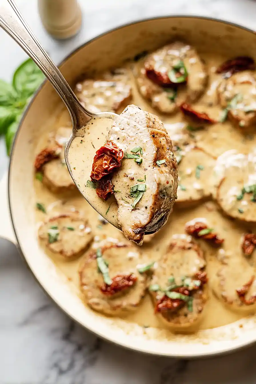 Sun-Dried Tomato Marry Me Pork Tenderloin - Alrightwithme