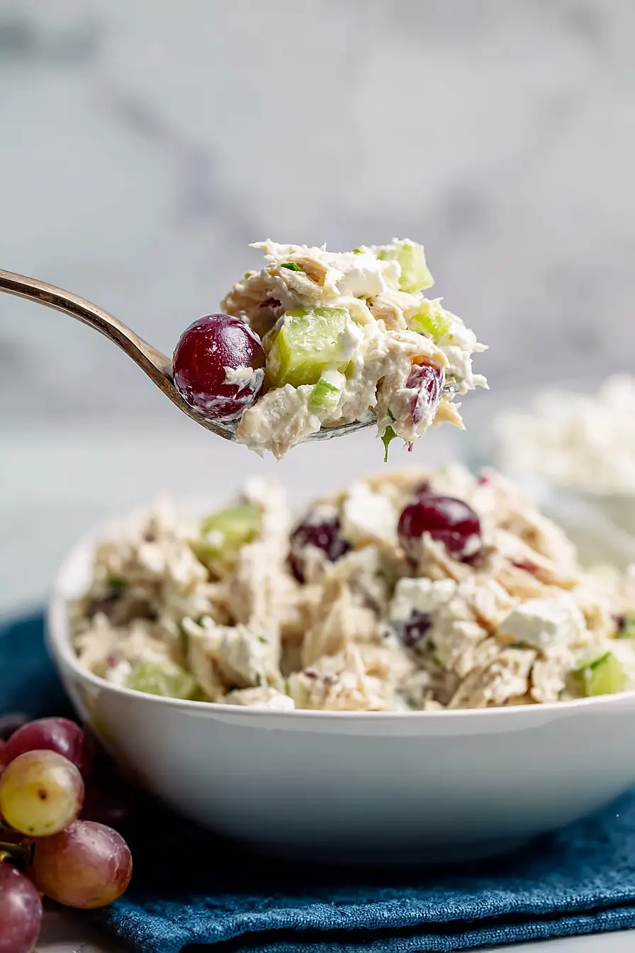 Cranberry Chicken Salad with Cottage Cheese - Alrightwithme