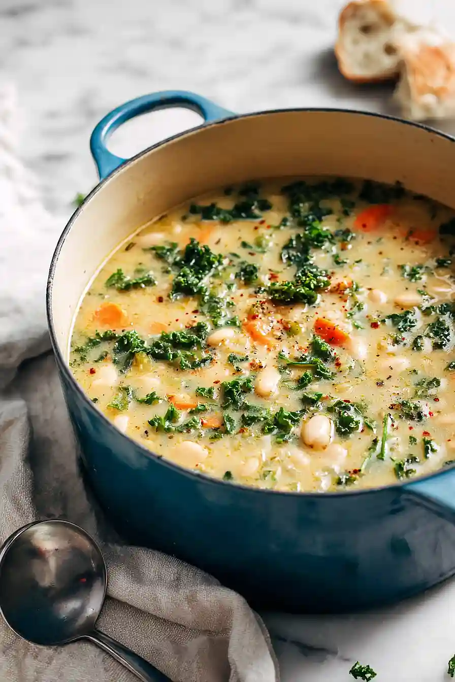 Classic Tuscan White Bean Soup - Alrightwithme