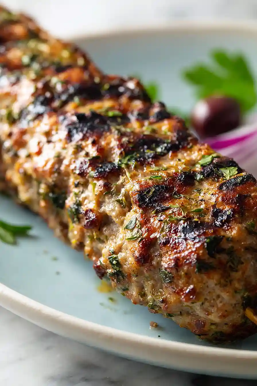 Simple Greek Ground Turkey Kabobs - Alrightwithme