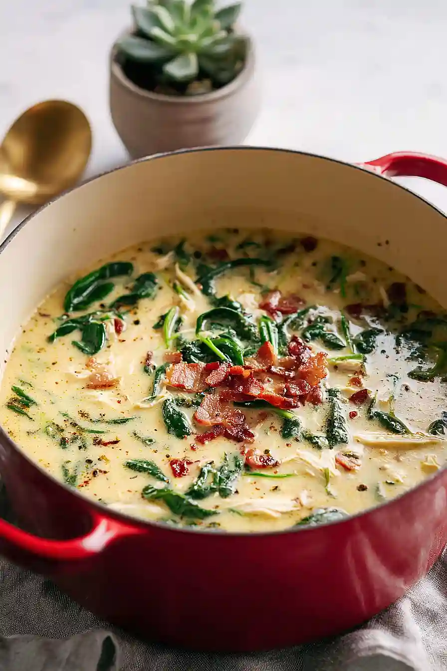 Bacon Crack Chicken Soup - Alrightwithme
