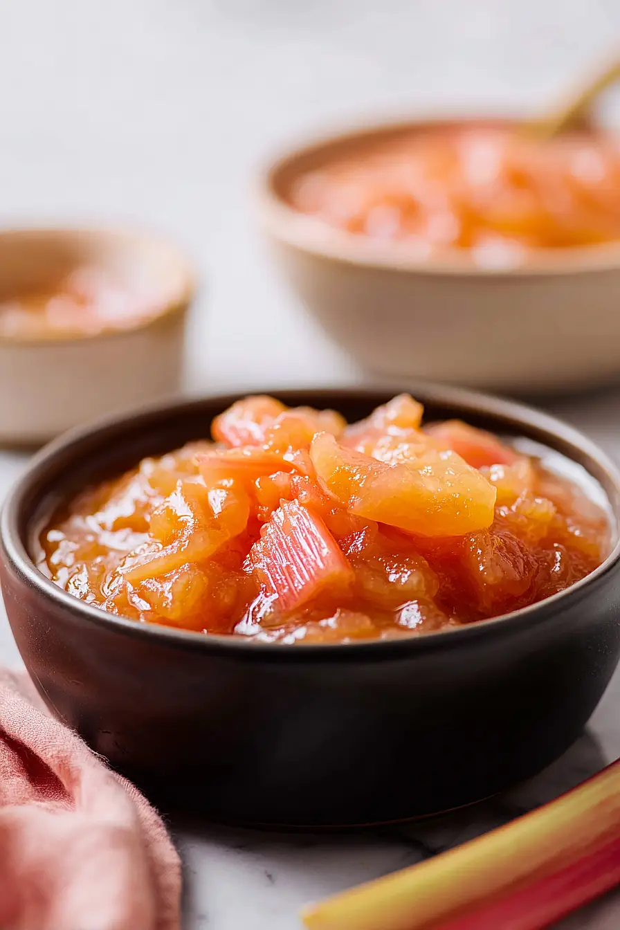 Classic Rhubarb Orange Compote